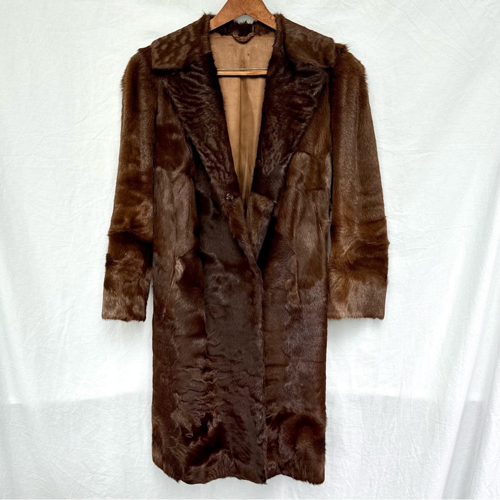 Genuine Fur Coat In Rare Pony Hair / Horsehair, Vinta… - Gem